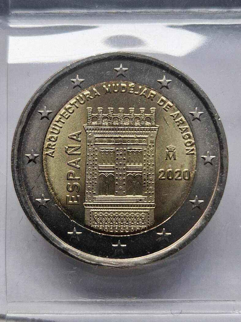 2020 Spanien 2 Euro Mudejaren Bankfrisch | MA-Shops