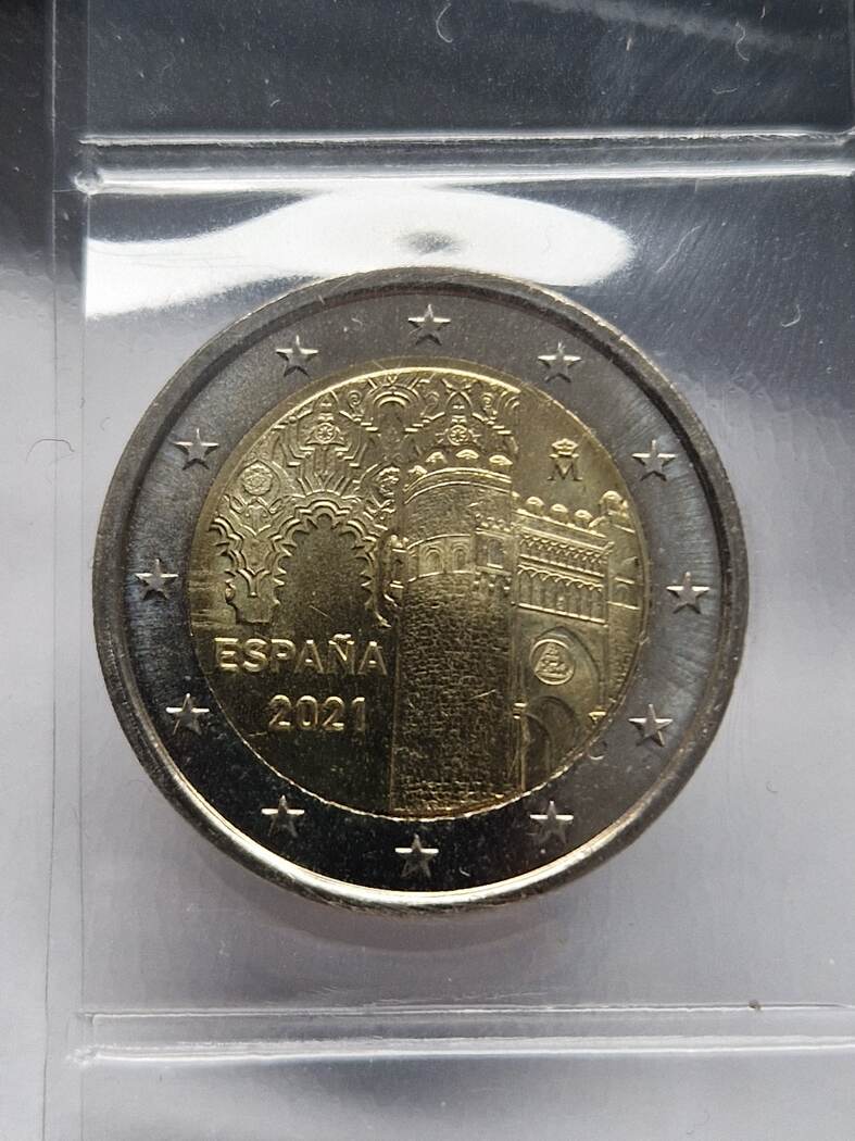 2021 Spanien 2 Euro Toledo Bankfrisch | MA-Shops