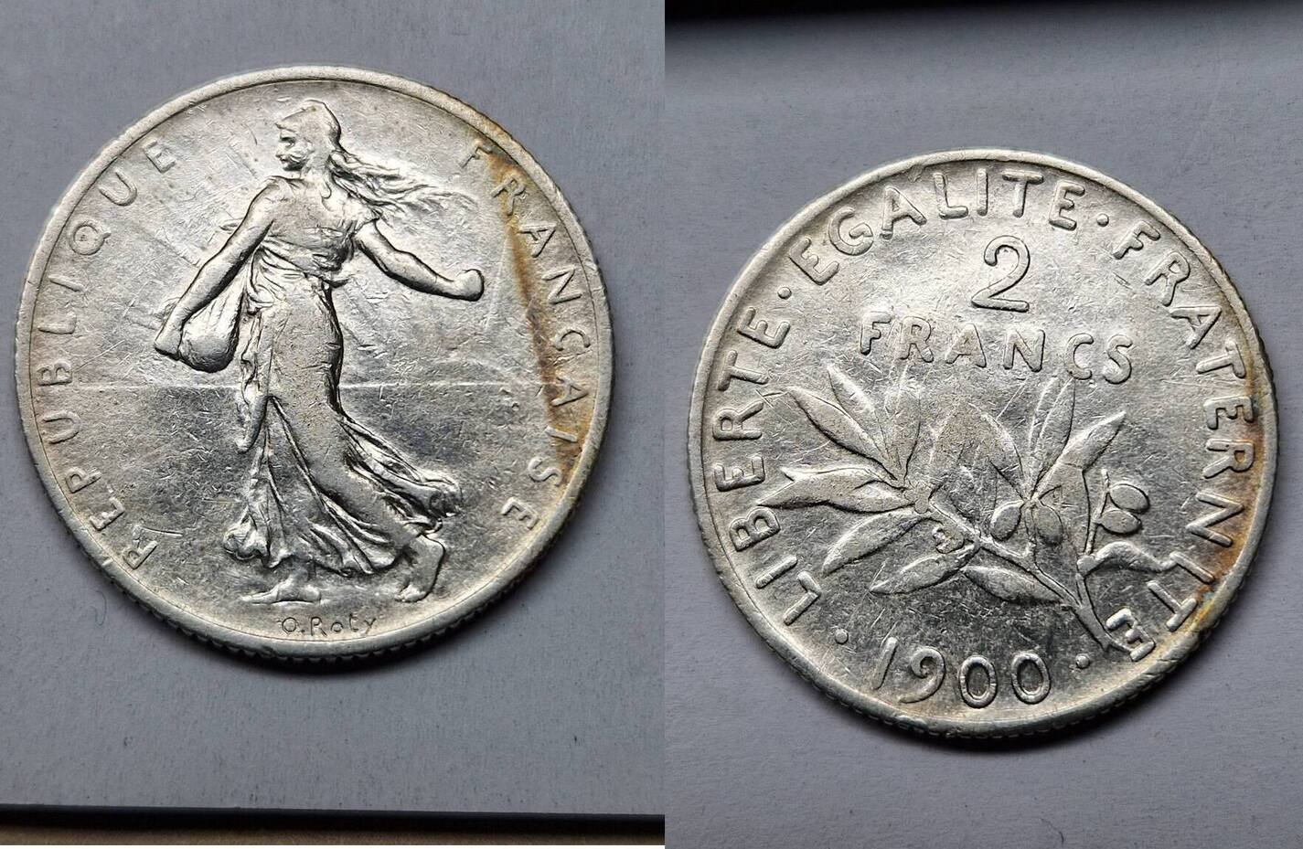 1900 Frankreich 2 Francs Saerin Ss selten | MA-Shops