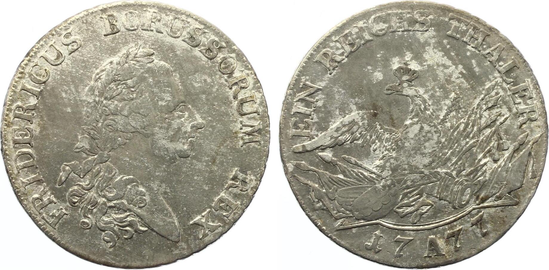 1777 A Preussen 1 Taler Friedrich II. ss | MA-Shops