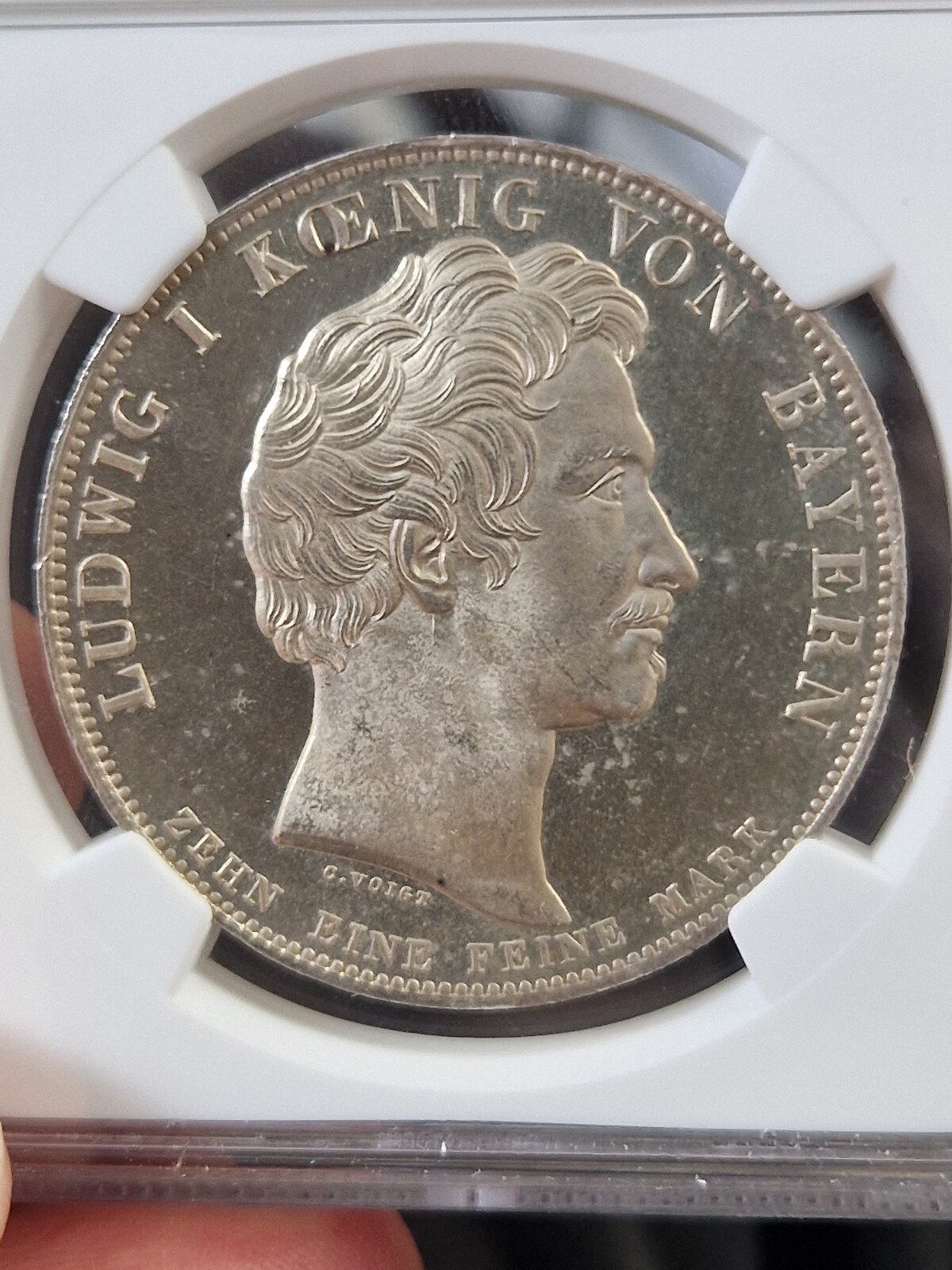 GERMANY 1834 Bayern Taler Ludwig I Denkmal bei Oberwittelsbach AKS 131 ...