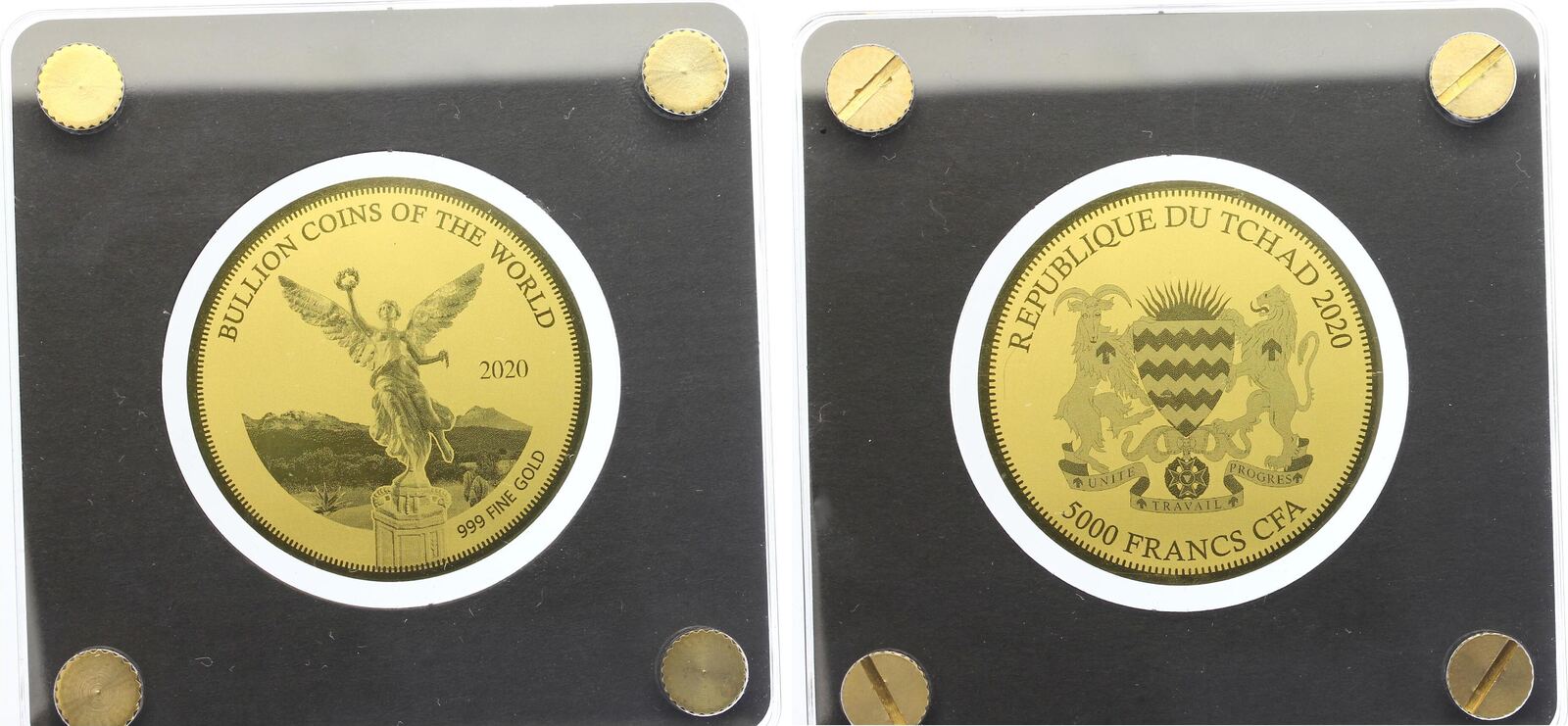 2020 TSCHAD 5000 Francs Gold 1/200 Unze Bullion Coins of the World ...