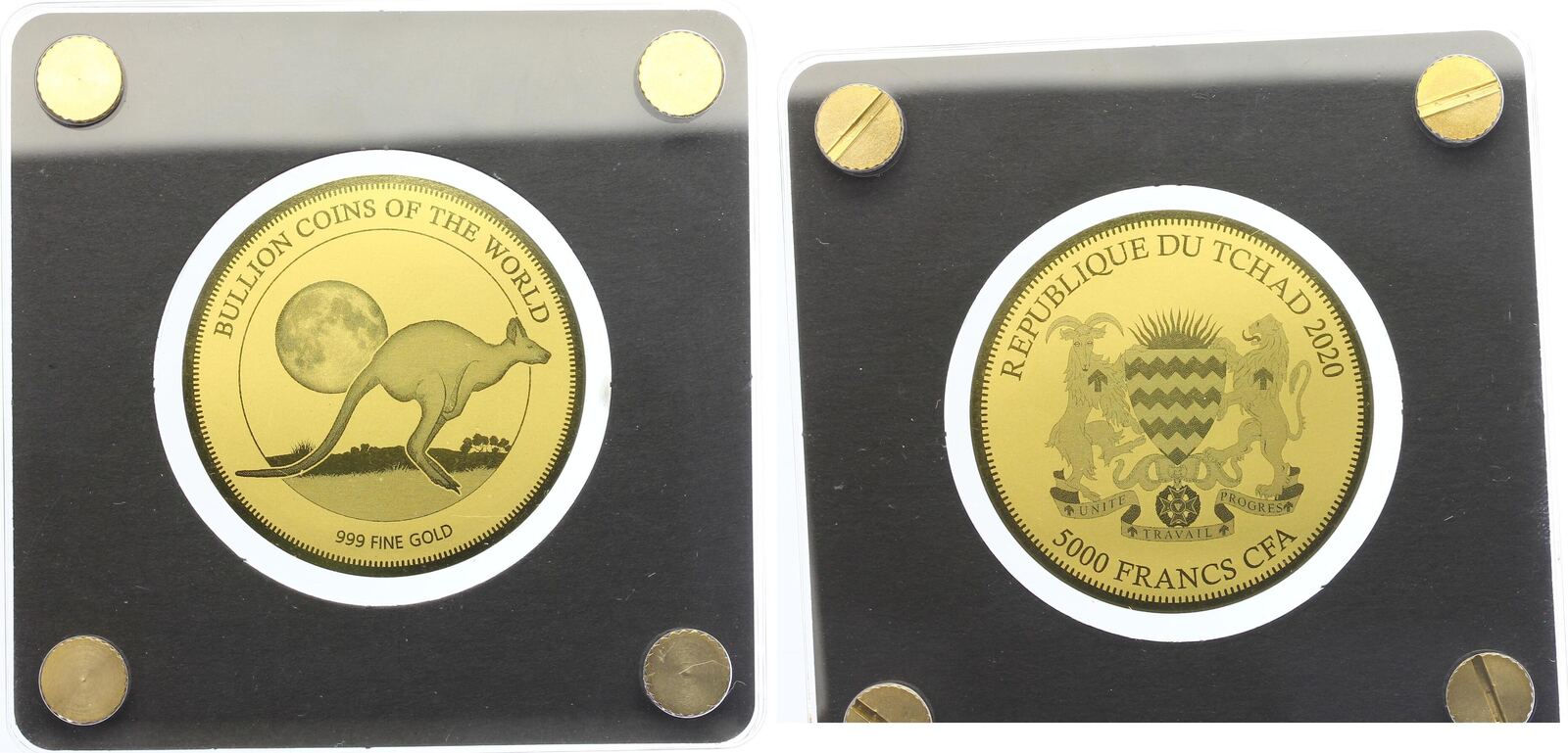2020 TSCHAD 5000 Francs Gold 1/200 Unze Bullion Coins of the World ...