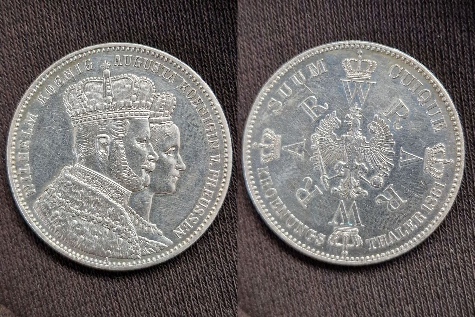 1861 Krönungstaler Preussen ss-vz | MA-Shops
