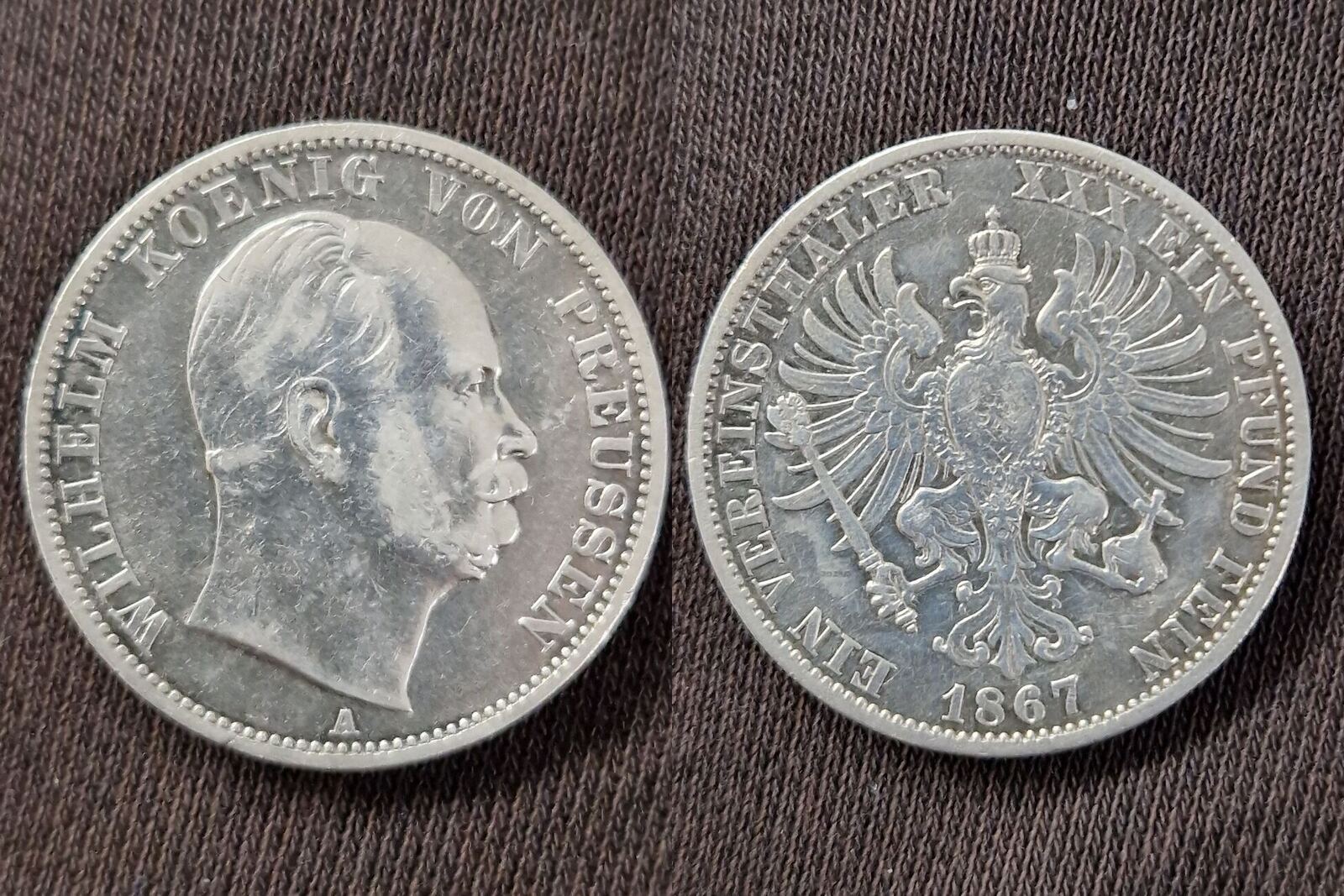 1867 Vereinstaler Preussen ss | MA-Shops