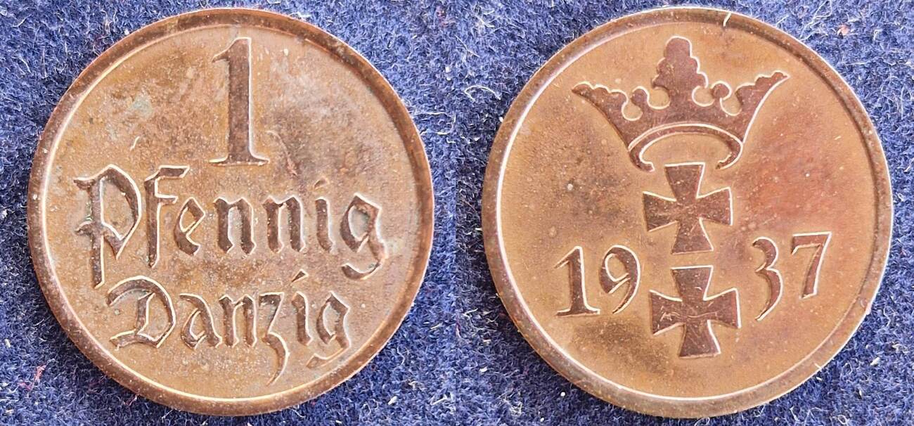 1937 1 Pfennig Danzig Ss | MA-Shops