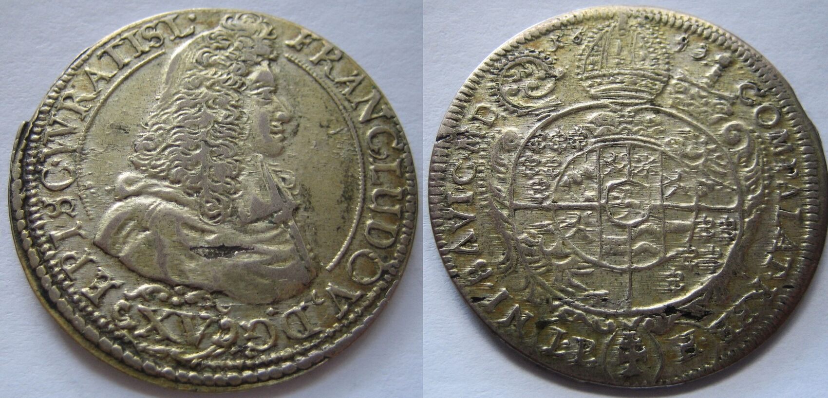 1693 Pfalz Neuburg Franz Ludwig 15 Kreuzer ss | MA-Shops