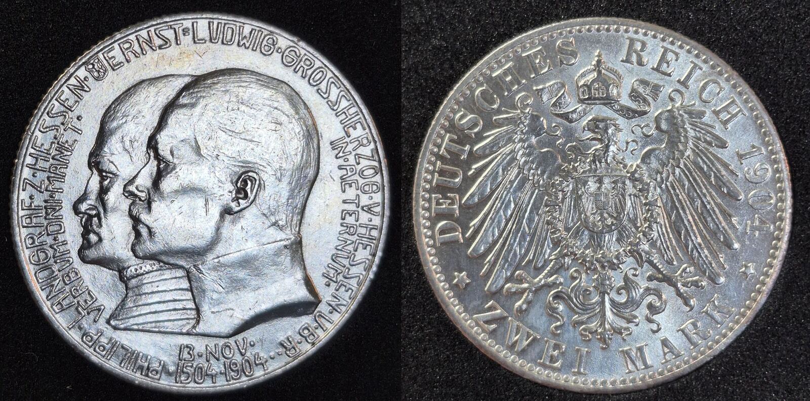 2 Mark Hessen 1904 Jaeger 74 vorzüglich | MA-Shops
