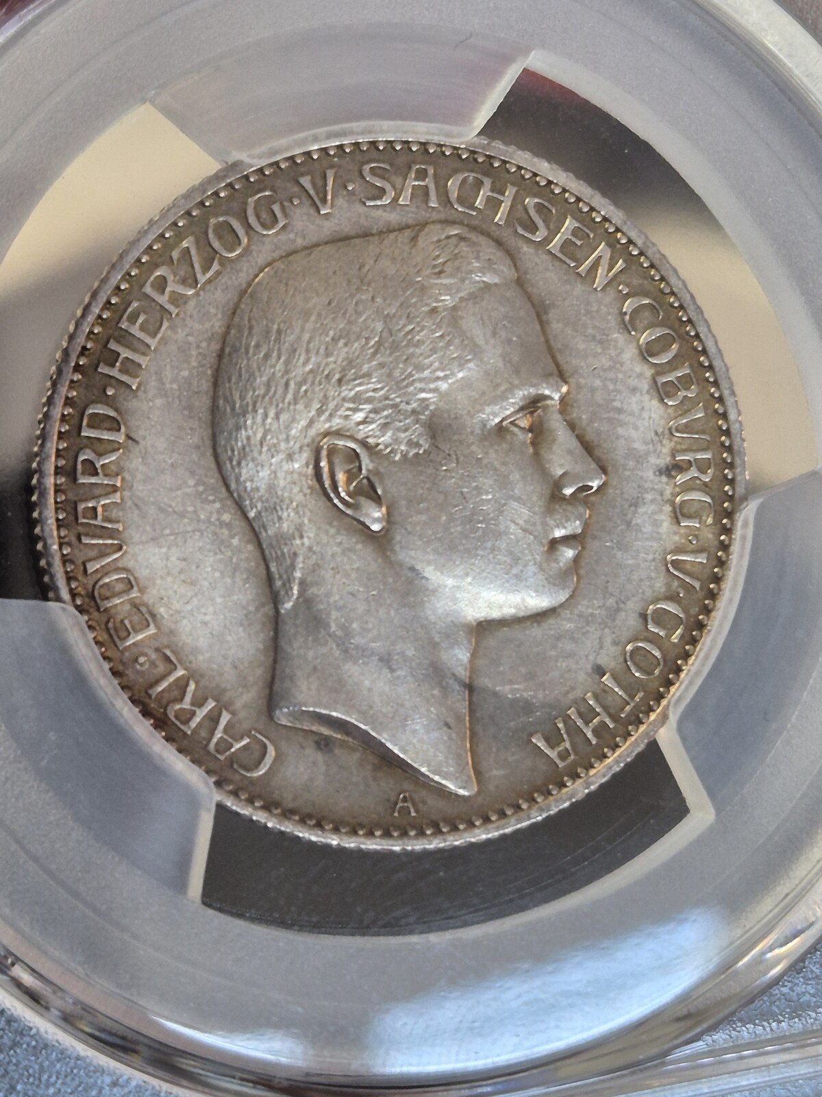 Saxe-Coburg-Gotha 2 Mk 2 Mark Sachsen Coburg Gotha 1905 Carl Eduard ...