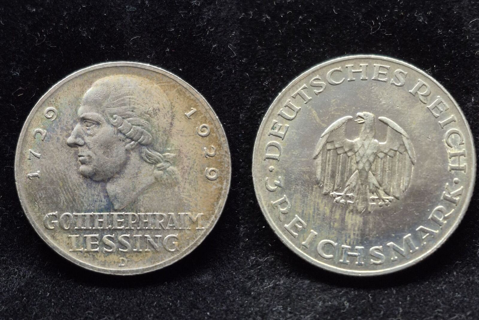 1929 A 3 Mark Lessing Vorzüglich | MA-Shops