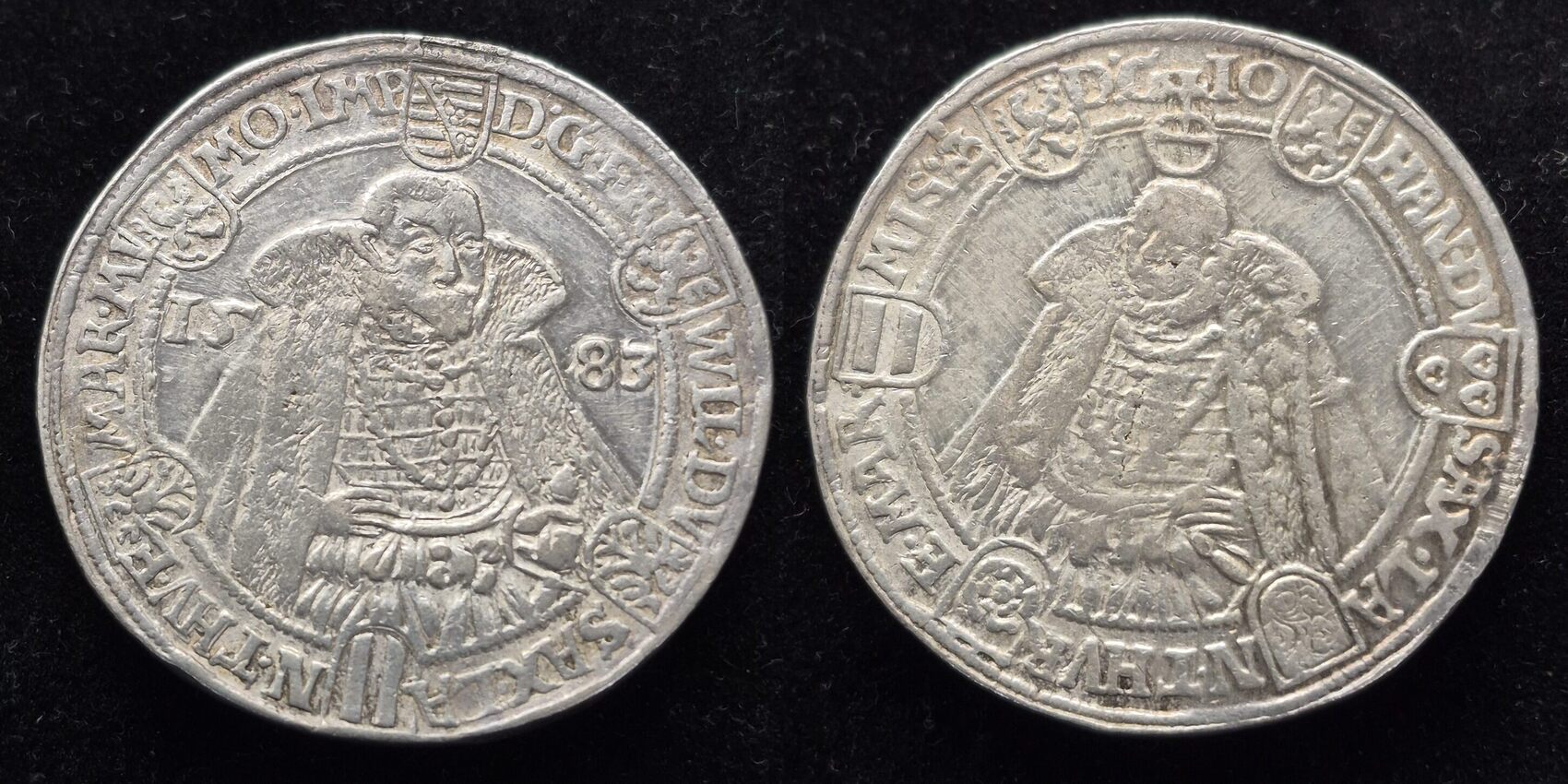1583 Sachsen Alt Weimar Taler 1585 Friedrich Wilhelm und Johann 1573 ...