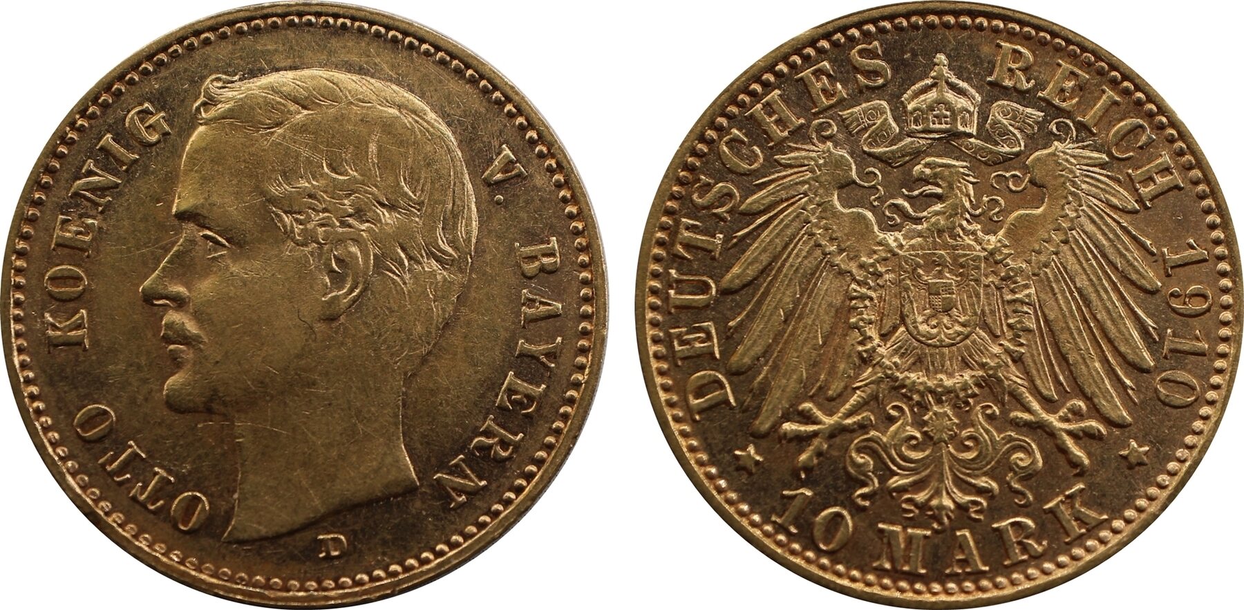 1910 10 Mark Bayern Otto vz-st | MA-Shops