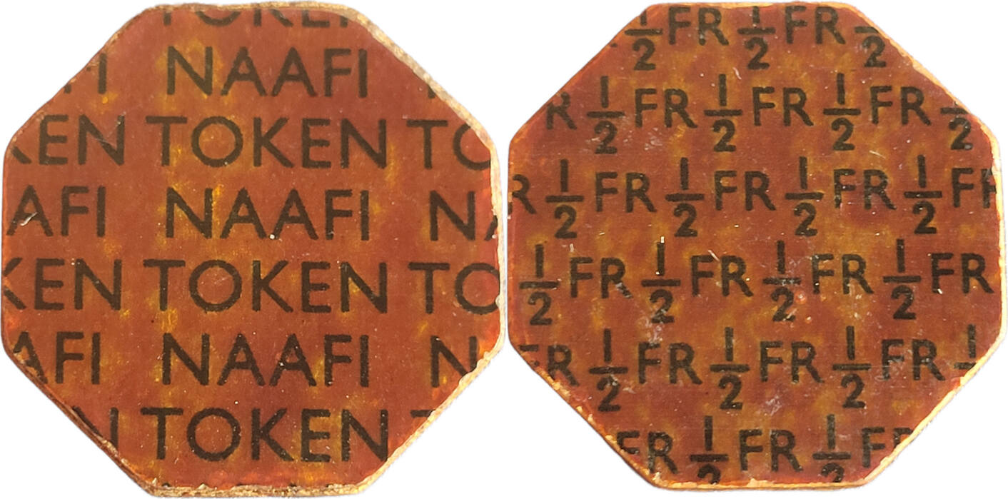 Großbritannien 1/2 Franc o. J. Zahlungsmittel der britischen ...