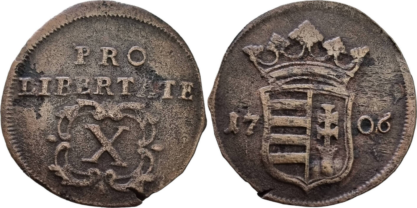 RDR, Ungarn 10 Poltura Malkontenten 1706 Pro Libertate Kuruzenaufstand ...