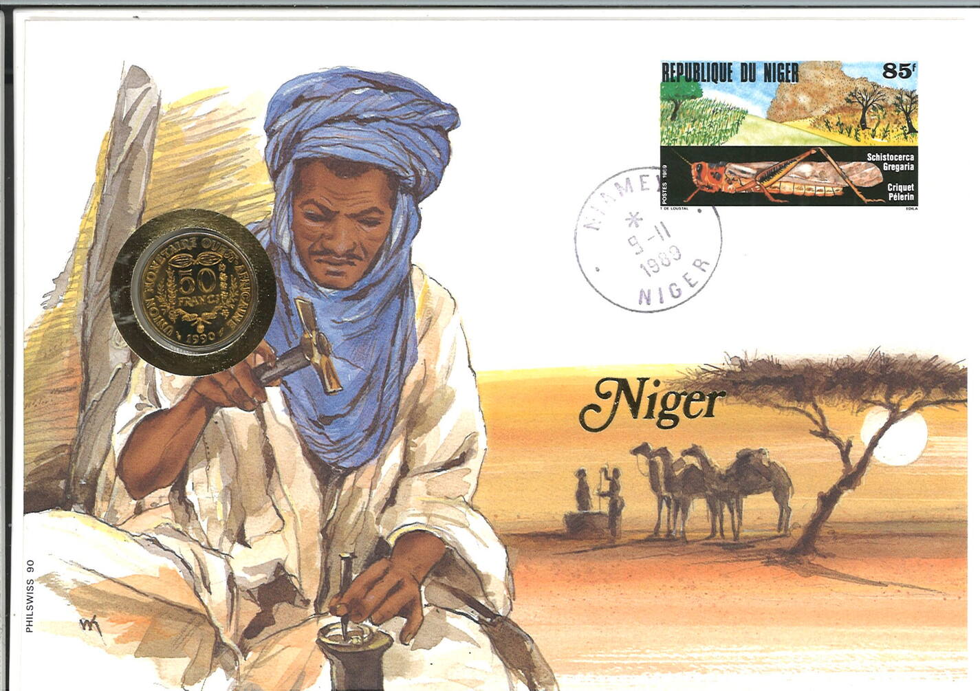 Niger 50 Francs 1990 West African CFA franc - im Numisbrief - unc | MA ...