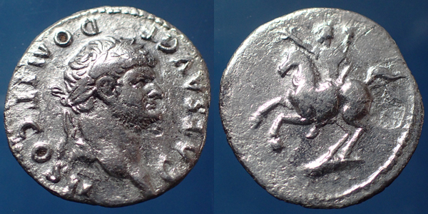 Roman Empire denier DOMITIANUS, DOMITIEN, en tant que César Rome en 73 ...