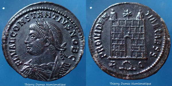 Roman Empire nummus Constantius II, Constance II Roma en 324-325 ...