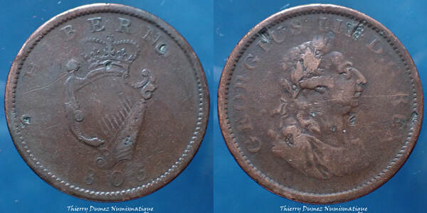 Grande Bretagne, Great Britain, Angleterre Penny 1805, Georges III ...