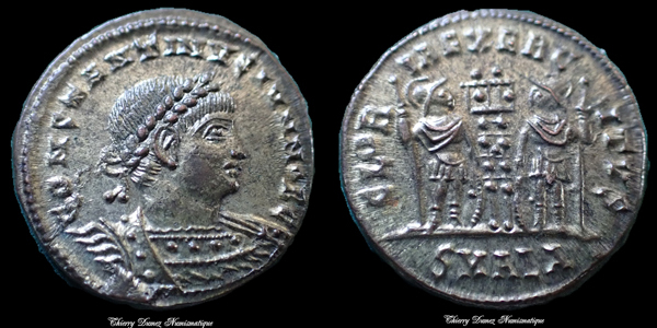 Roman Empire nummus Constantinus II Caesar - Constantin II César ...