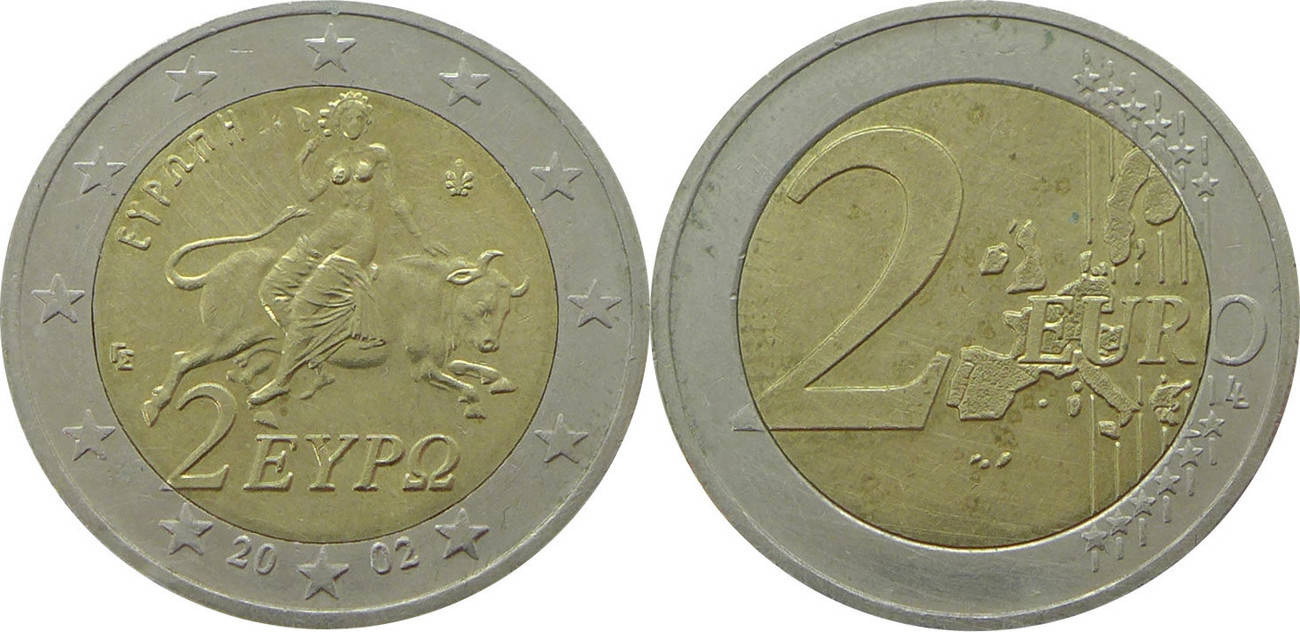 griechenland-2-euro-2004-entf-hrung-der-europa-durch-zeus-bankfrisch