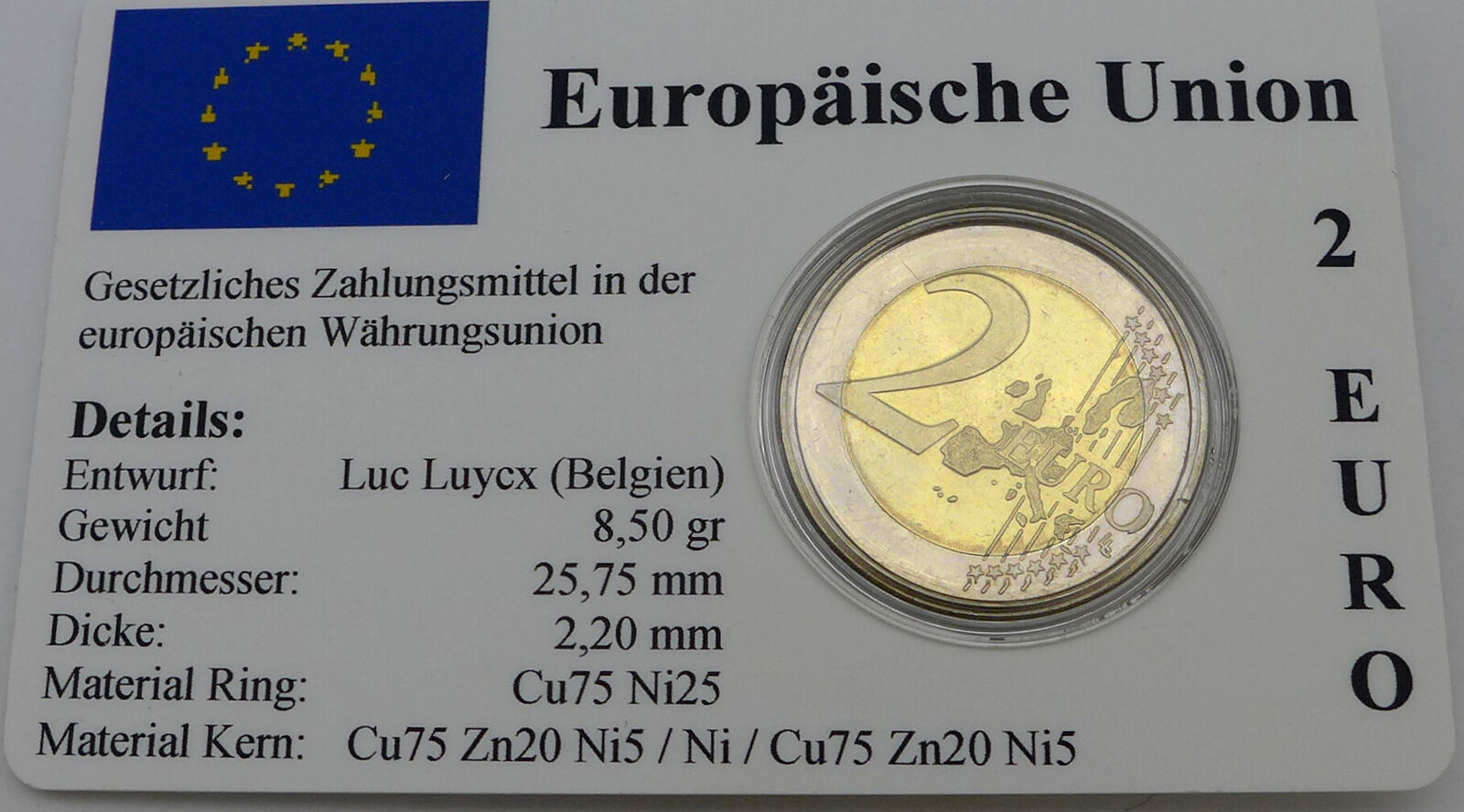 Finnland 2 Euro 2004 Erweiterung der Europäischen Union - Zwei Euro ...