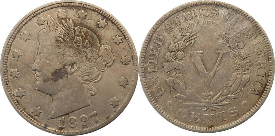 USA 5 cents 1897 Liberty Head ss | MA-Shops
