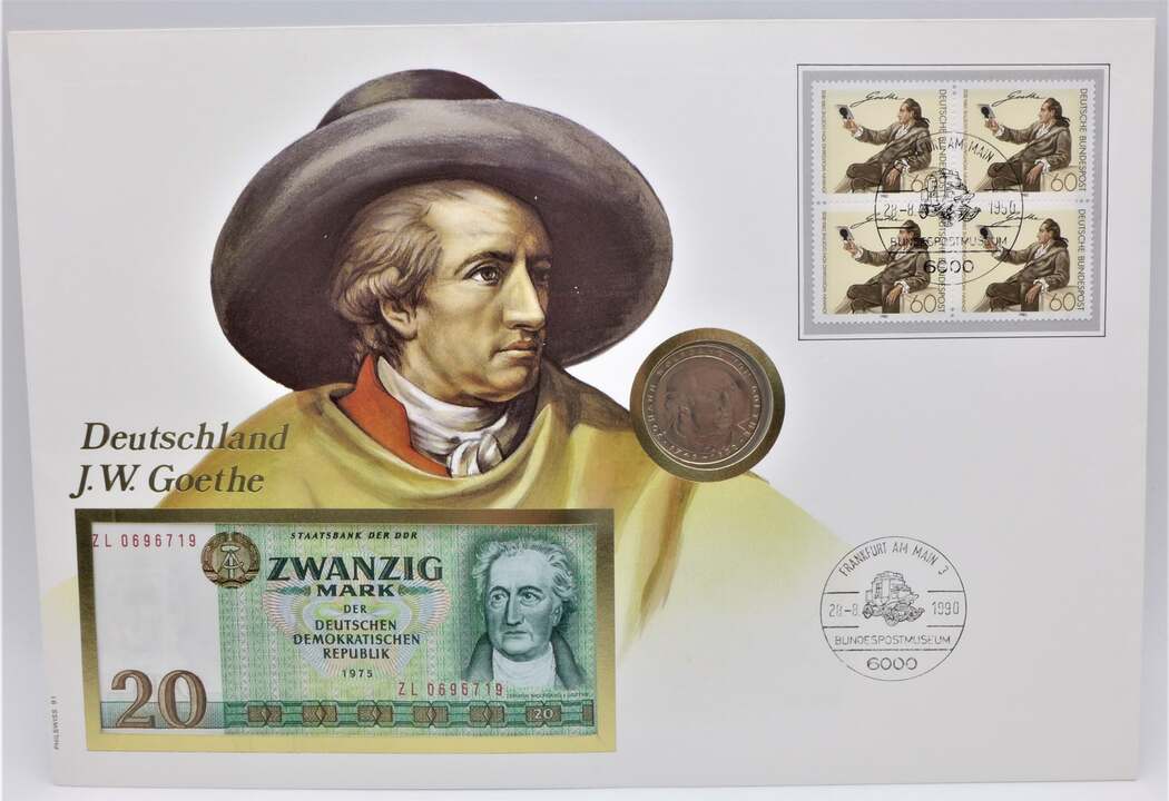 Bundesrepublik Deutschland / BRD 20 Mark + 5 Mark 1975 / 1982 Portät ...