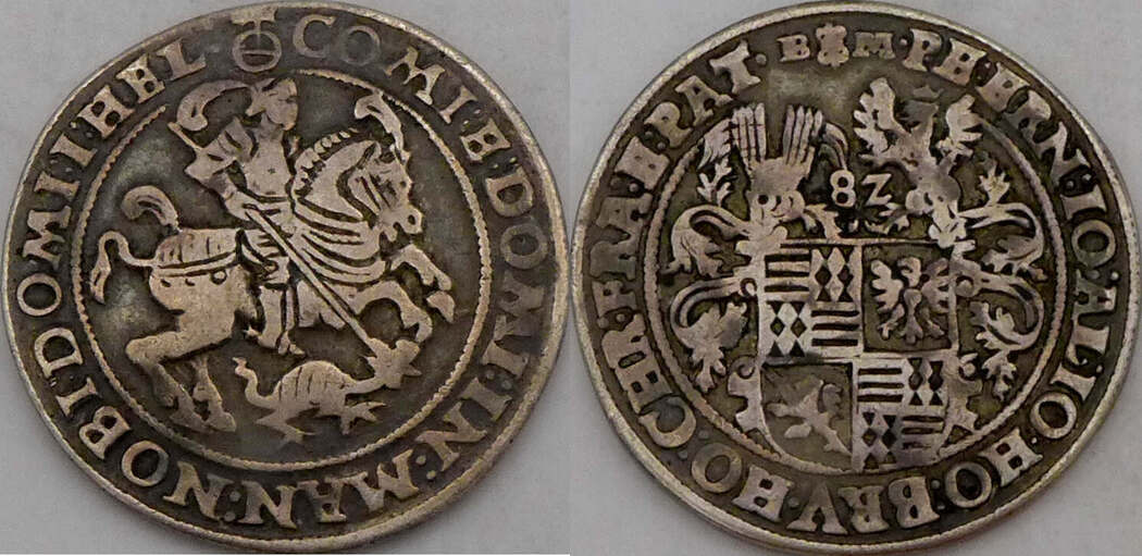 Mansfeld - Vorderortische Linie zu Friedeburg Taler 1582 Graf Peter ...