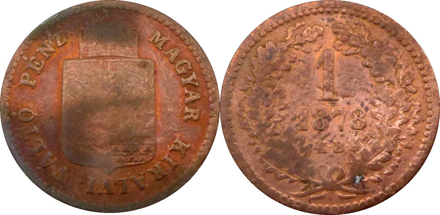Österreich-Ungarn 1 Krajczar 1878 KB Franz Joseph I. (1848-1916) ss | MA-Shops