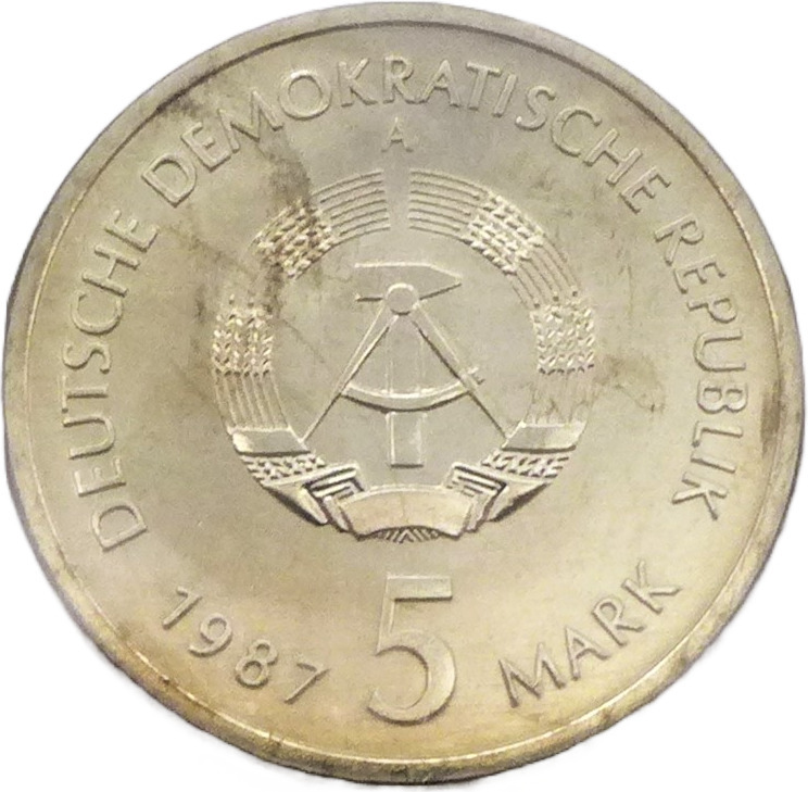 Deutsche Demokratische Republik / DDR 5 Mark 1987 A 750 Jahre Berlin ...