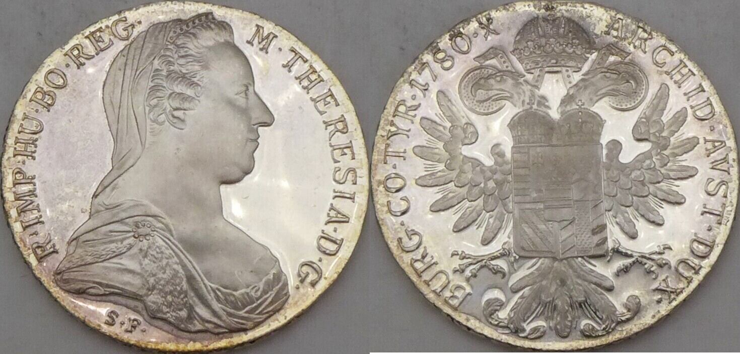 Österreich 1780 NP Maria-Theresien-Taler Polierte Platte (PP) | MA-Shops