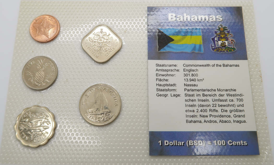 56 Cents 1992 / 1998 / 2000 / 2004 KMS Bahamas stgl | MA-Shops