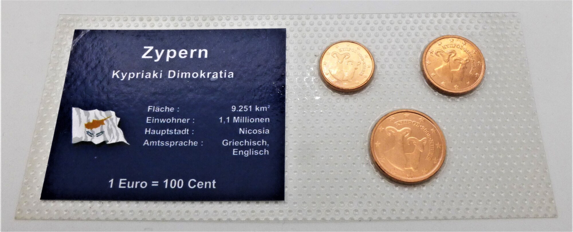 Zypern 8 Cent 2008 Kursmünzensatz - Euro - KMS Stempelglanz | MA-Shops