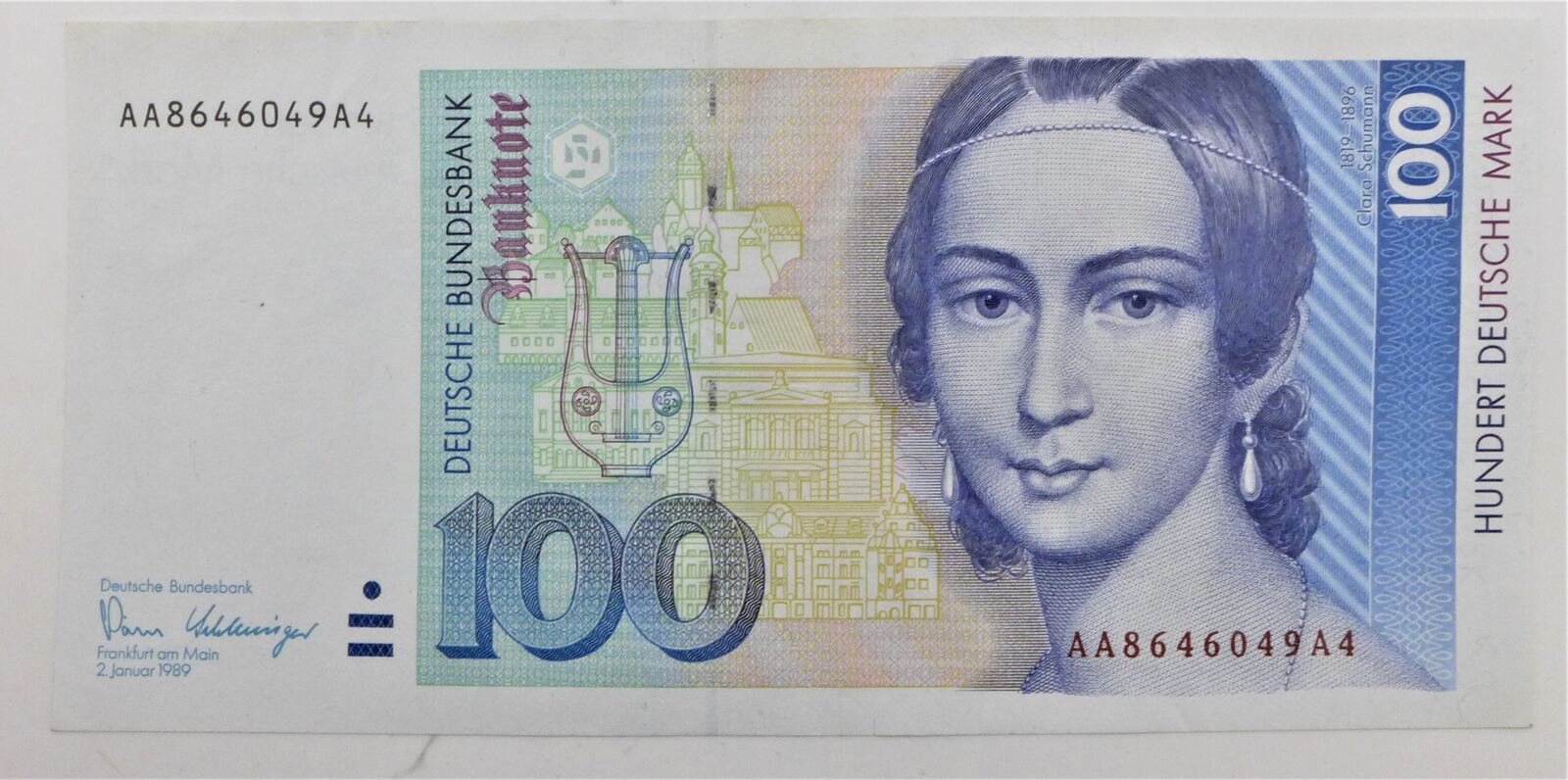 Bundesrepublik Deutschland / BRD 100 Deutsche Mark 1989 Bankfrisch | MA ...