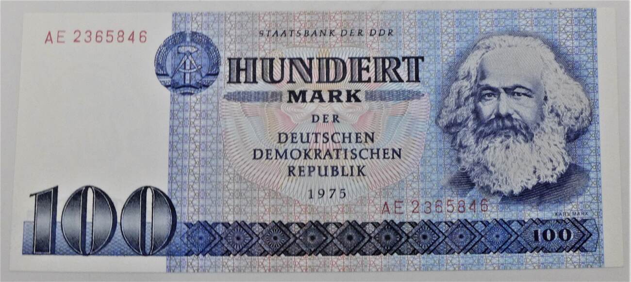 Deutsche Demokratische Republik / DDR 100 Mark 1975 Bankfrisch | MA-Shops