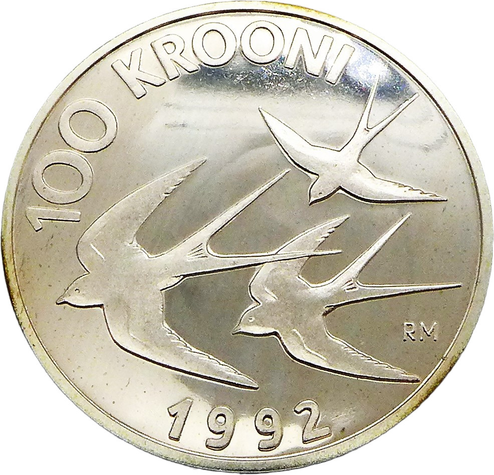 Estland 100 Krooni 1992 Währungsreform Polierte Platte (PP) | MA-Shops