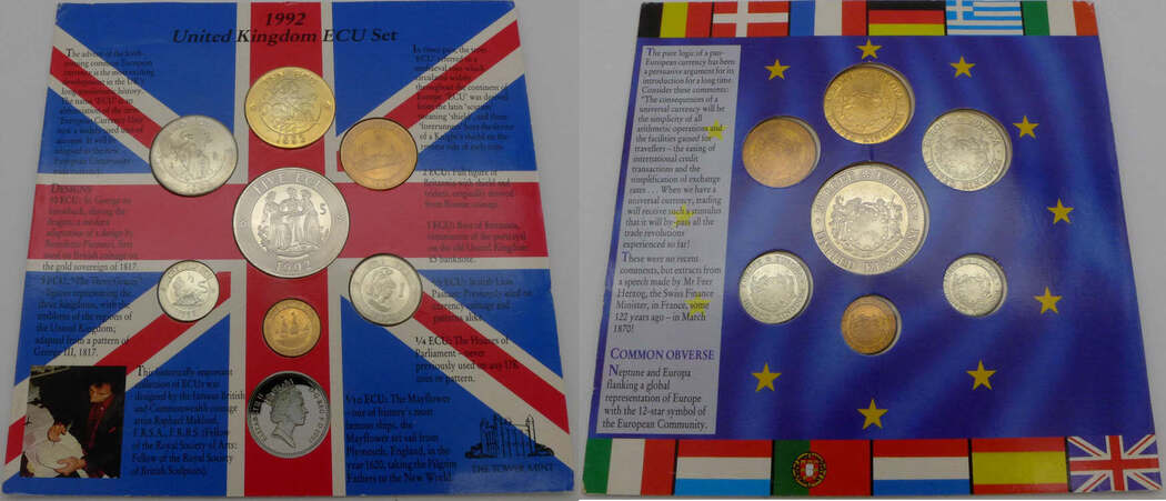 Großbritannien / UK / United Kingdom 18,85 ECU 1992 United Kingdom ECU ...