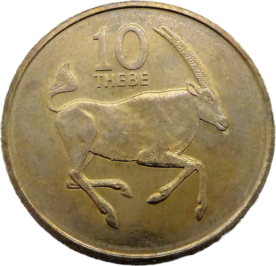 Botswana 10 Thebe 1984 Abbildung einer Ochsenherde - Numisbrief ...