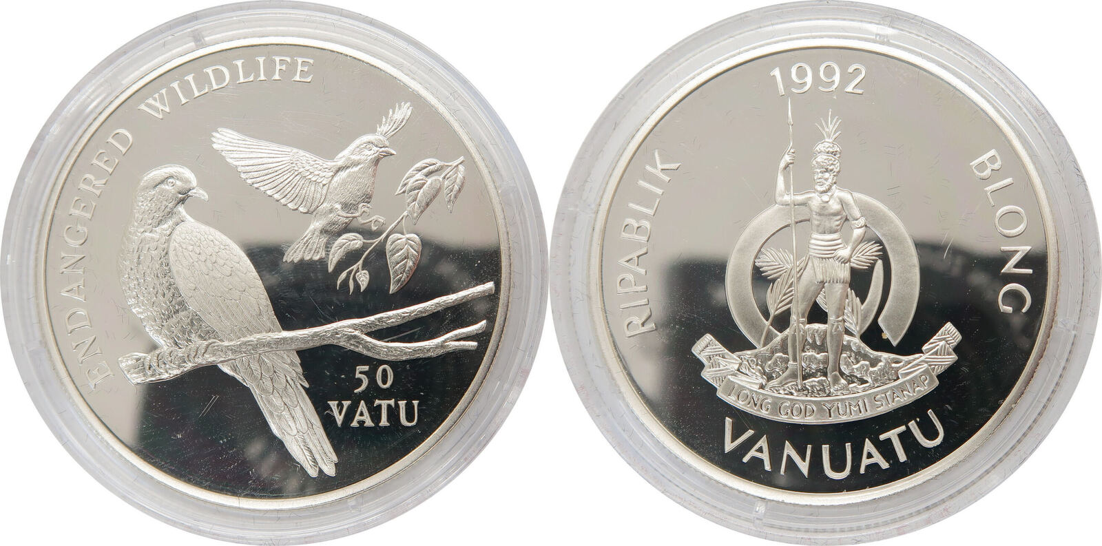 Vanuatu 50 Vatu 1992 Endangered Wildlife - Vögel PP | MA-Shops