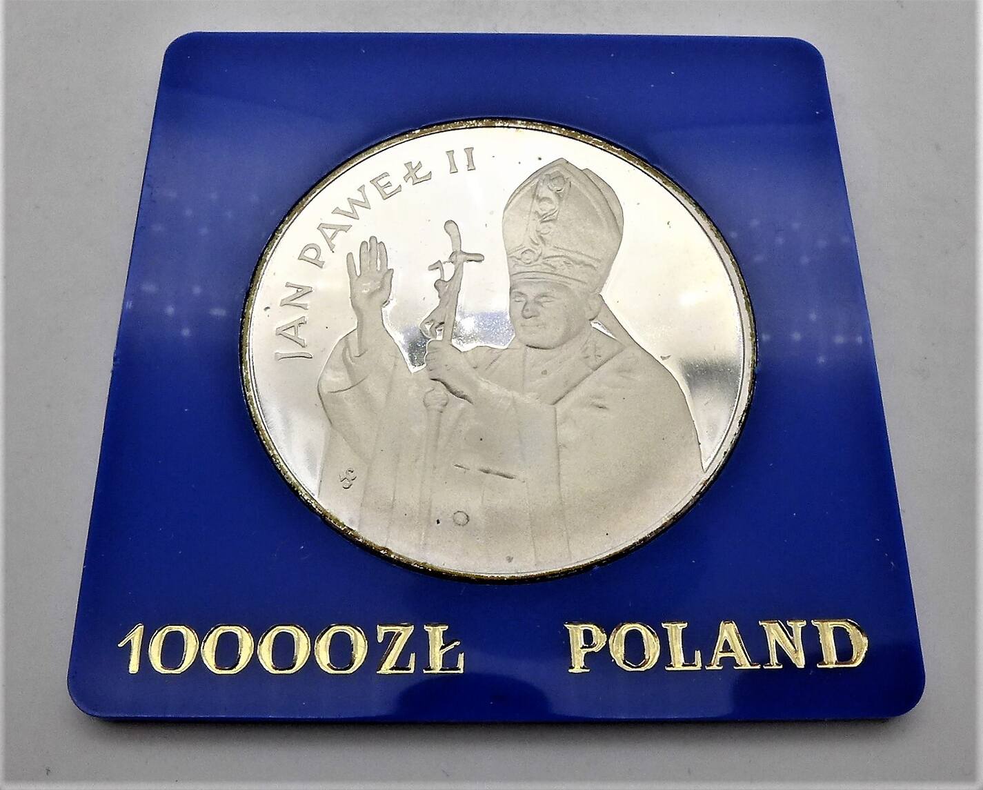 Polen 10000 Zloty 1987 Papst Johannes Paul II Polierte Platte PP Polen 10000 Zloty 1987 Papst Johannes Paul II Polierte Platte PP