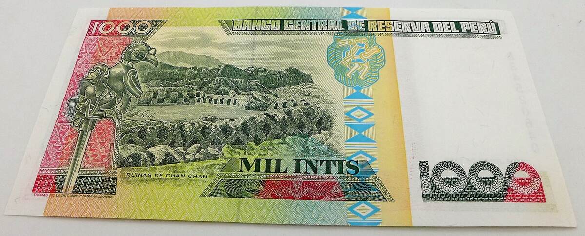 Peru 1000 Intis 1988 bankfrisch | MA-Shops