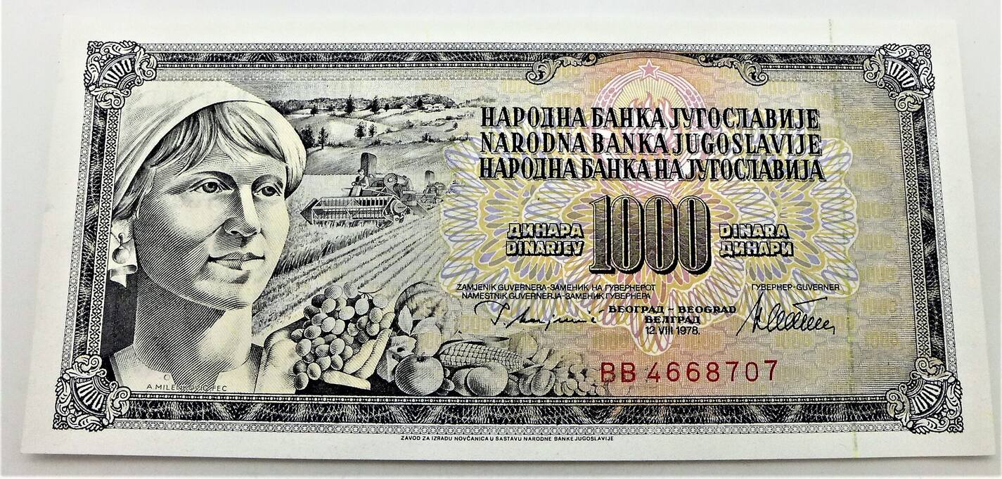 Jugoslawien 100 Dinar 1978 bankfrisch | MA-Shops