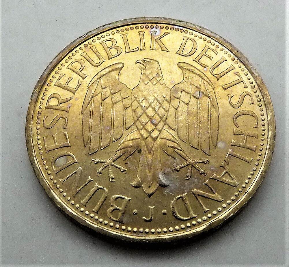 Bundesrepublik Deutschland / BRD 1 Deutsche Mark 1990 J Erster ...
