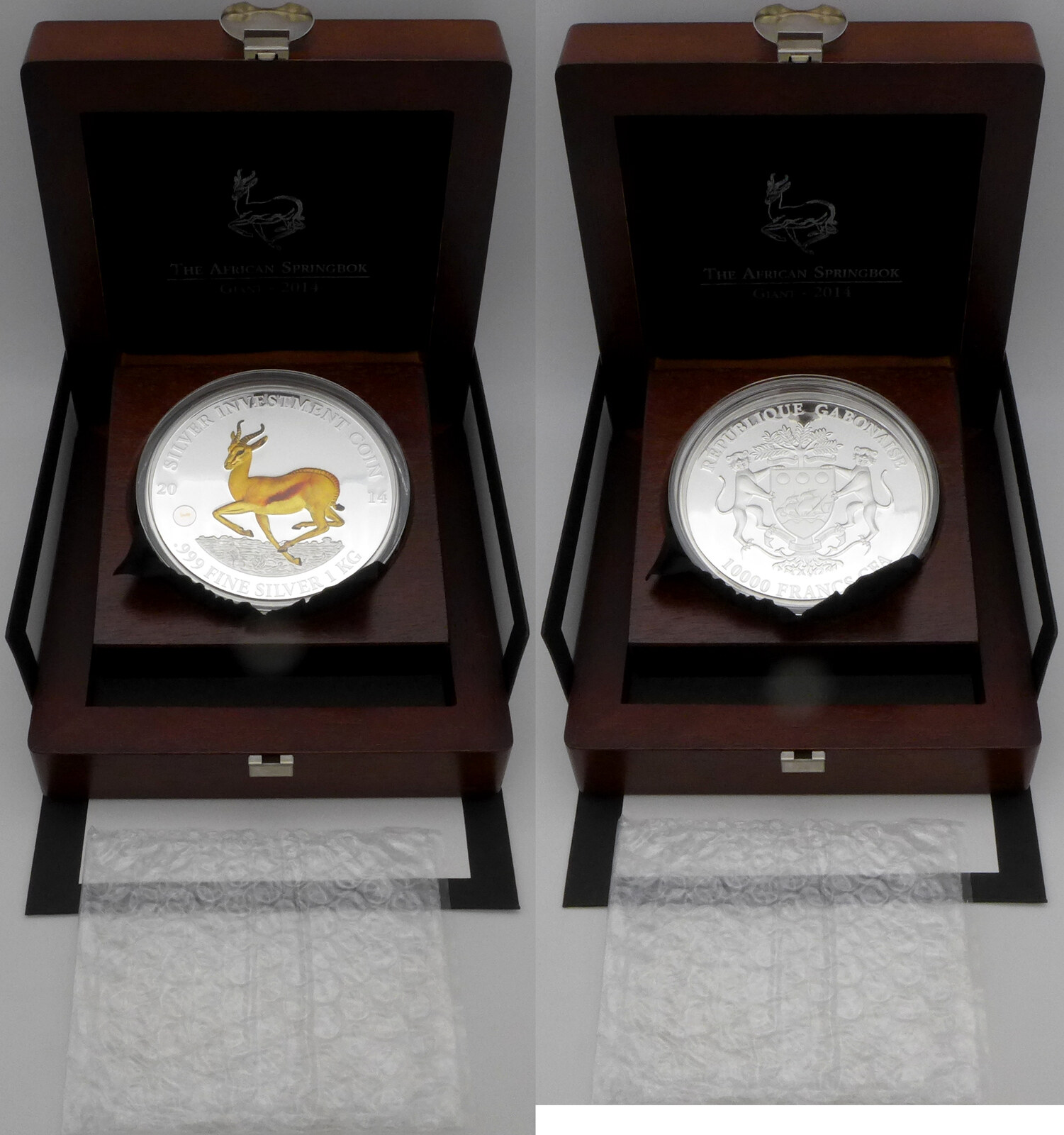 Gabun 10000 Francs CFA 2014 Silver Investment Coin - The African ...