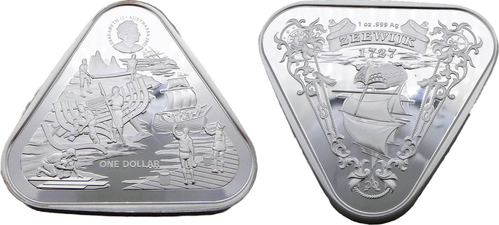 Australien 1 Dollar / 1 Oz 2021 Australische Schiffswracks - Zeewijk ...