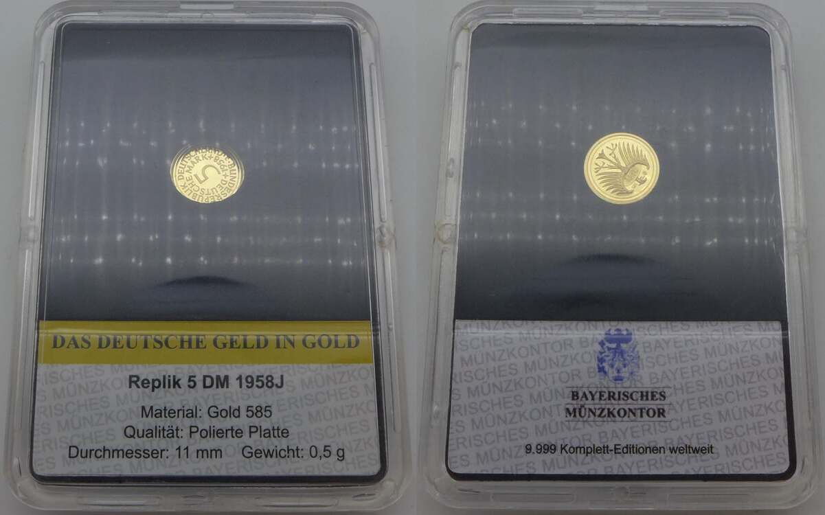 Bundesrepublik Deutschland / BRD 5 Deutsche Mark / 5 DM Das Deutsche ...