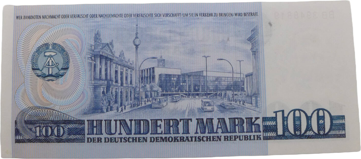 Deutsche Demokratische Republik / DDR 100 Mark 1975 Hundert Mark fast ...