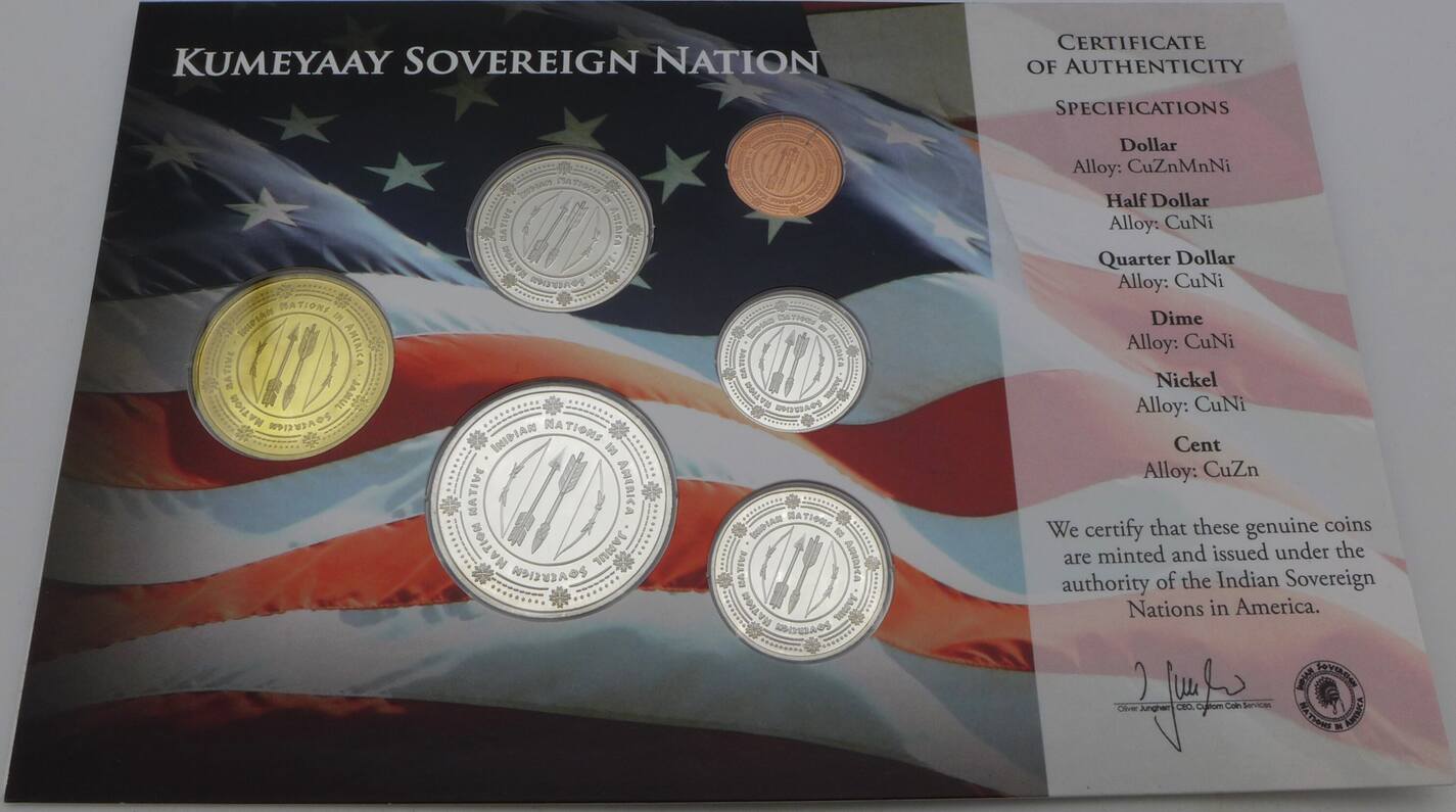 Indian Sovereign Nations in America / Kumeyaay 1,91 Dollar 2020 ...