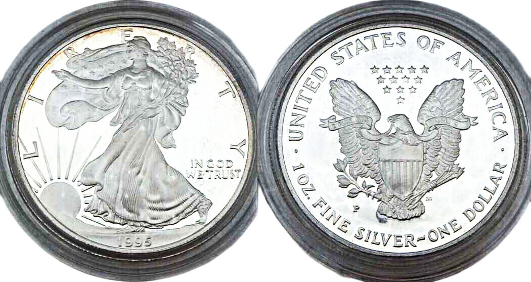 United States of America / USA 1 Dollar 1995 P American Eagle - Liberty ...