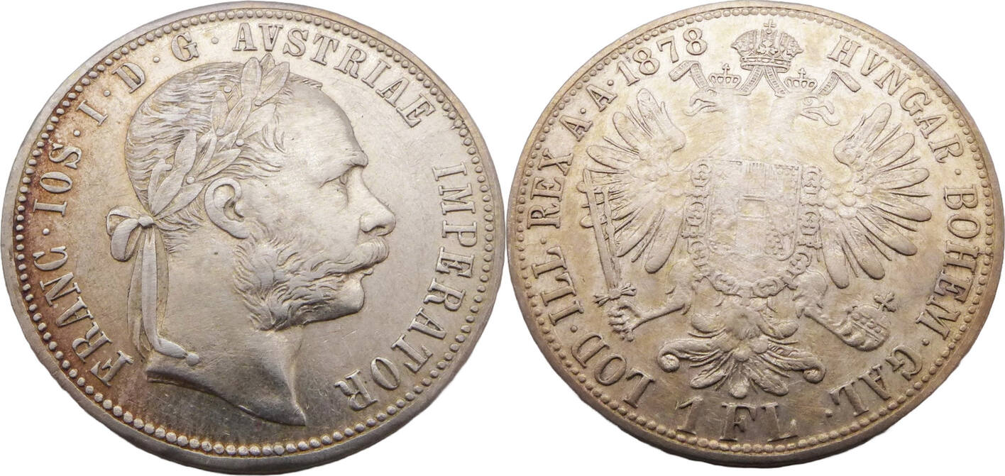 Österreich 1 Florin 1878 ss+ | MA-Shops